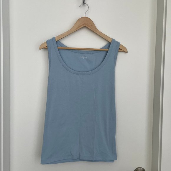 Northern Reflections | Tops | Sleeveless Cotton Tank Top Light Blue ...